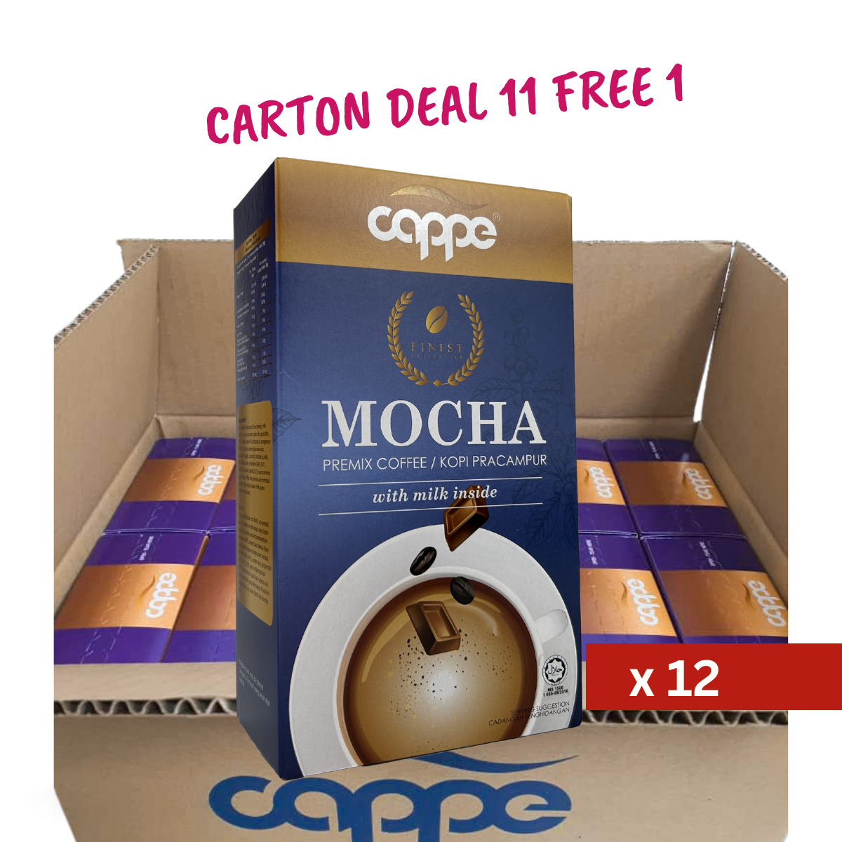 CAPPE MOCHA Instant Coffee – Carton (12 Boxes) – Cappe
